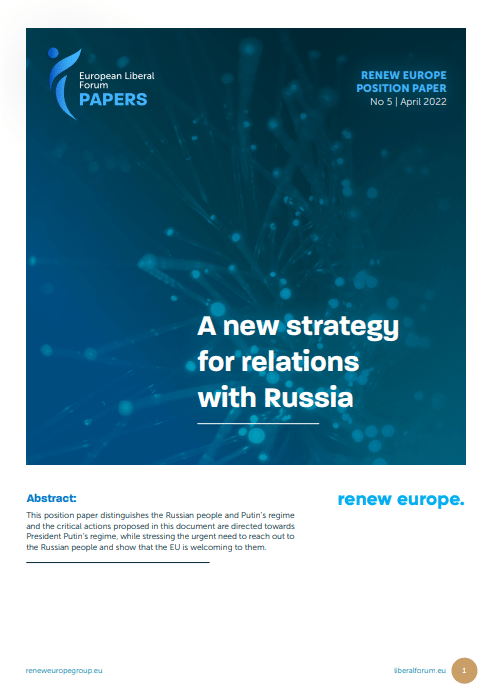 Renew Europe Position Paper 5: A new strategy for relations with Russia ...