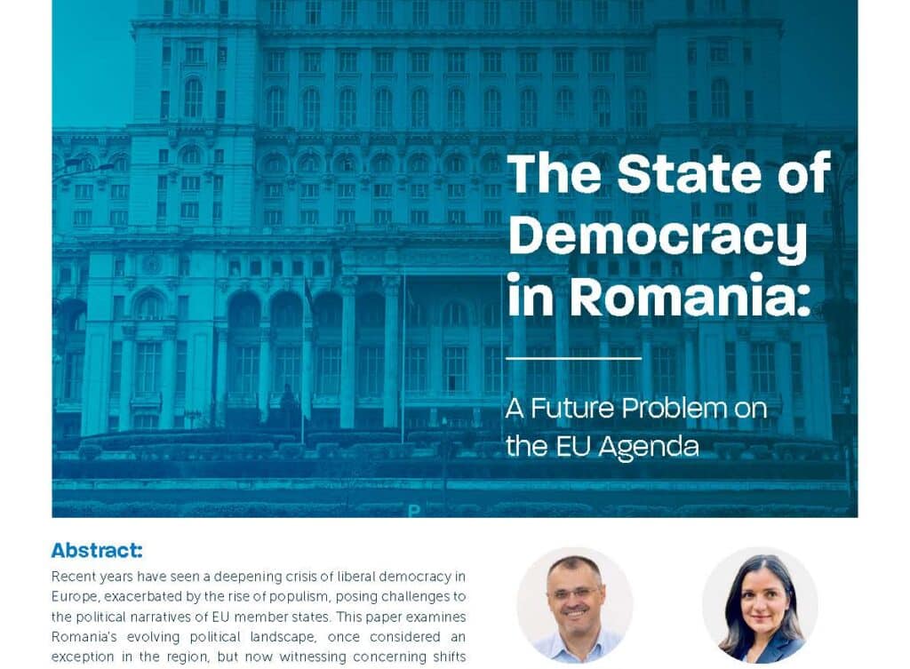 [Research paper 5] The State of Democracy in Romania: A Future Problem ...