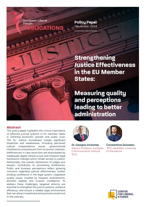 Strengthening Justice Effectiveness in the EU Member States - Measuring ...